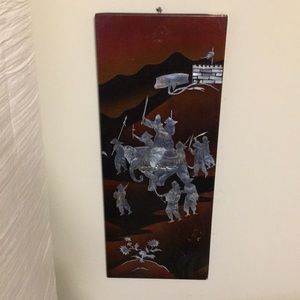 Wall Decor | Antique Vietnamese Lacquer Mop Wall Art 4 Panel | Poshmark